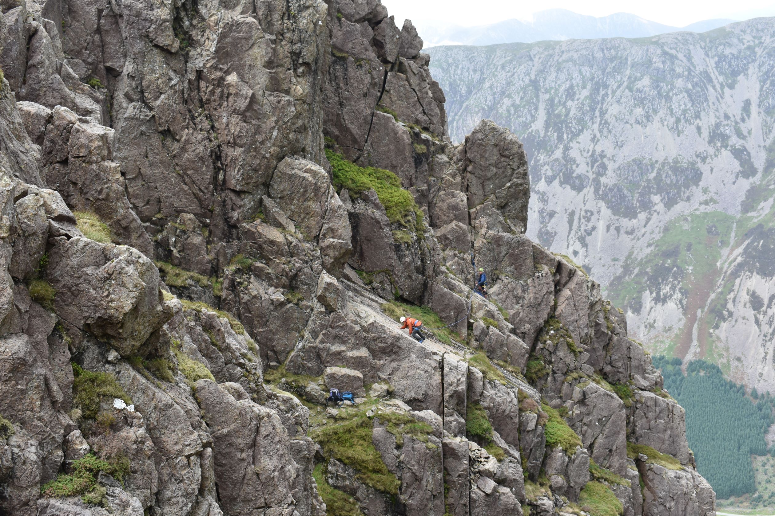 Climbers on the Slab and Notch | Lakeland Walking Tales